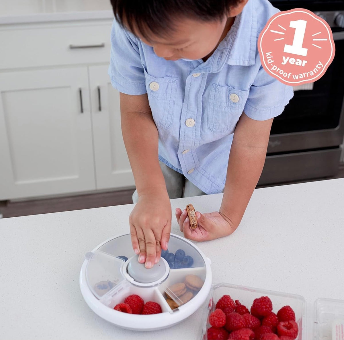 GoBe Kids Original Snack Spinner - Coral (No Tag Holder) | Kidstationph