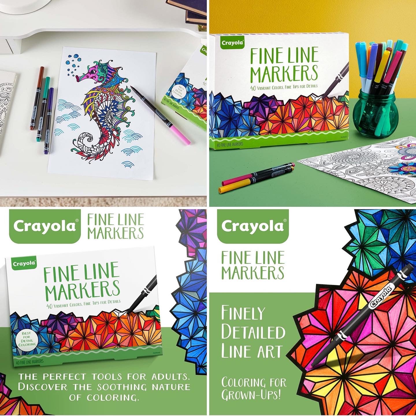 Crayola Fine Line Markers 40 | Kidstationph