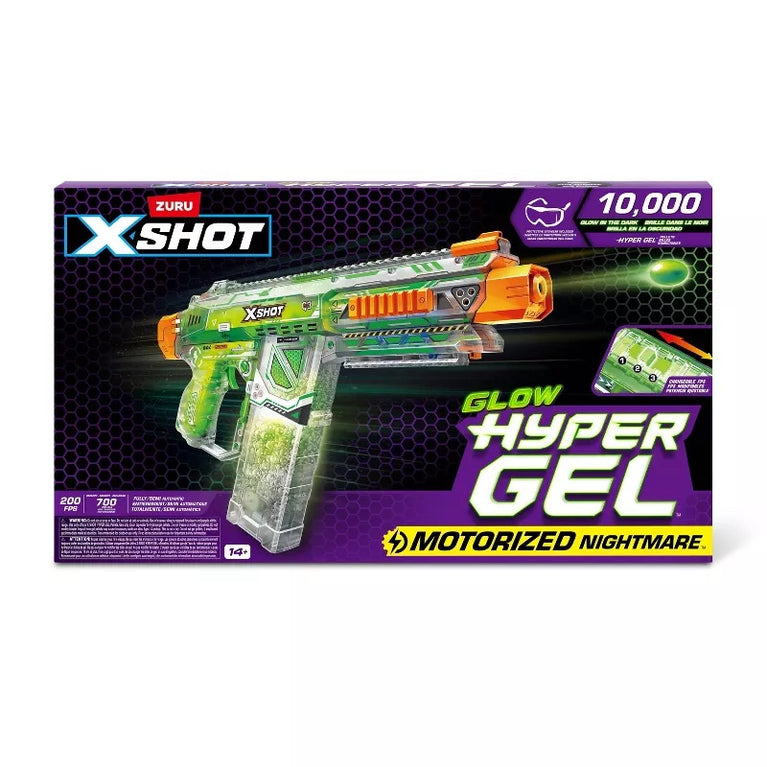 X-Shot Hyper Gel Glow In The Dark HPG-700 Blaster | Kidstationph
