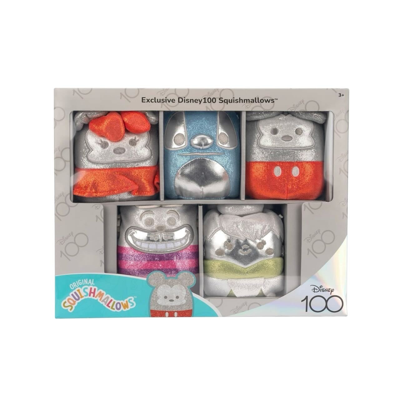 Squishmallows x Disney 100 Anniversary 5Pack Plush Box Set 5 ...